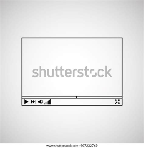 Media Player Interface Design Stock Vector Royalty Free 407232769 Shutterstock