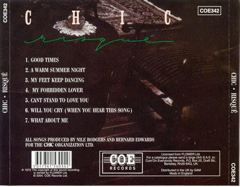 Mi Coleccion De Musica Chic Risqué