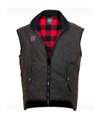 New Swanndri Mens Foxton Oilskin Vest Brown Australian Shipper