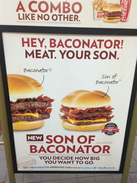 Son Of Baconator Meal Wendys