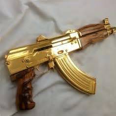 Ak 47 Rifle Gold