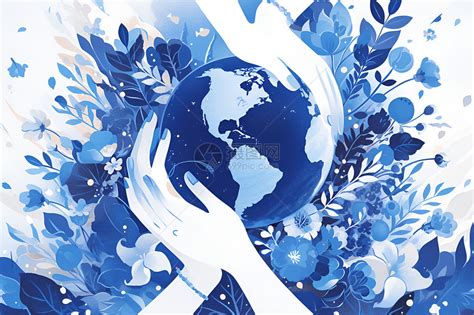 人类与自然之间的和谐插画图片下载 正版图片601219073 摄图网