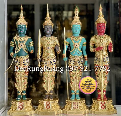 ท้าวจตุโลกบาล หรือ ท้าวจาตุมหาราช ราคาต่อ 1 เซ็ต 4 องค์ ดีรุ่งเรือง Inspired By