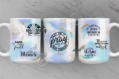 Bible Verse Mug Wrap Religious Mug Design Motivational Christian Mug