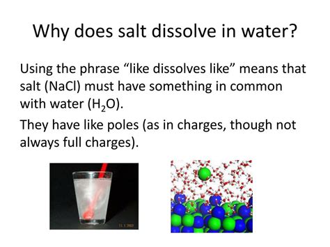 Why Does Salt Dissolve In Water