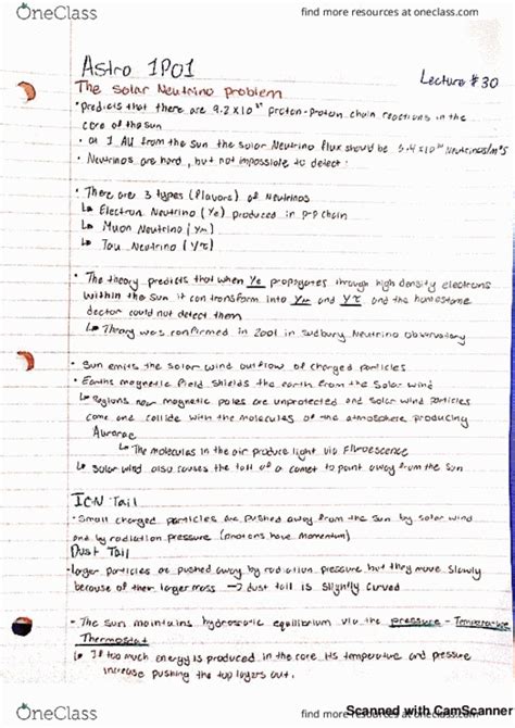 Astr 1p01 Lecture 30 Oneclass