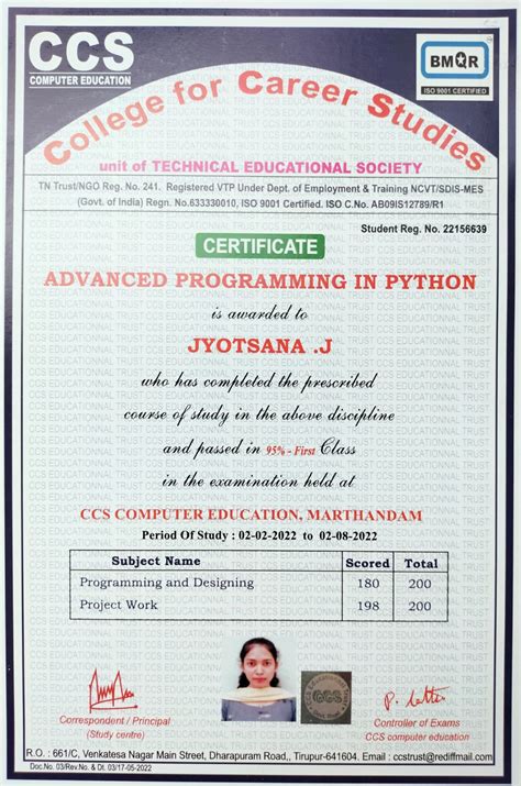 Jyotsana J On Linkedin Pythonprogramming Python Certificate