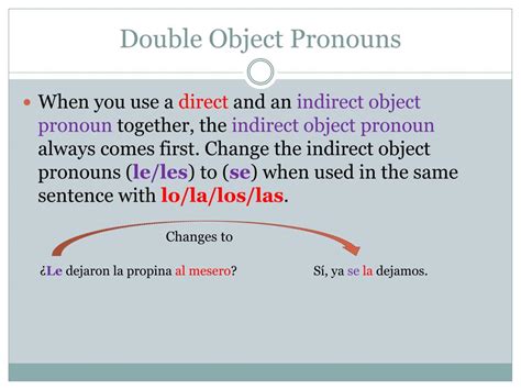 PPT Double Object Pronouns PowerPoint Presentation Free Download ID