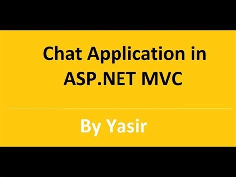 Creating Models For Chat Application ASP NET MVC Part YouTube