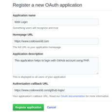 Login With GitHub OAuth API Using PHP CodexWorld