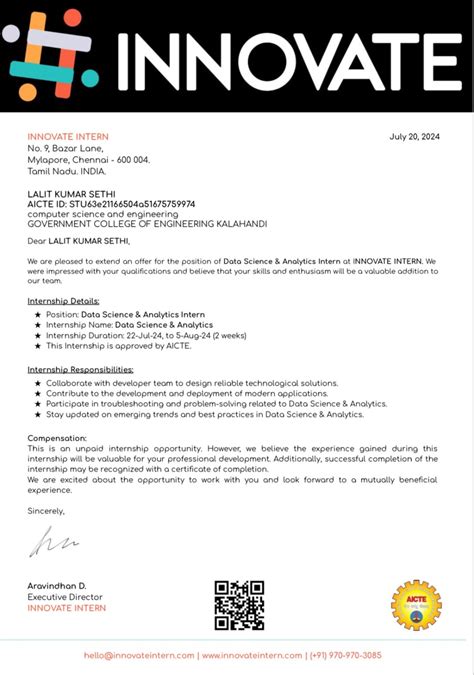 Lalit Kumar Sethi On Linkedin Datascience Analytics Internship Professionalgrowth