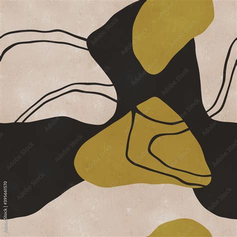 Seamless Organic Rounded Curvy Shapes Naive Design High Quality Illustration Rounded Contours