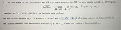 solved suppose that a researcher using data on class size