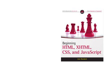Wiley Wrox Beginning Html Xhtml Css And Java Script Duckett
