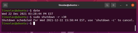 Linux Shutdown Command Explained With Examples