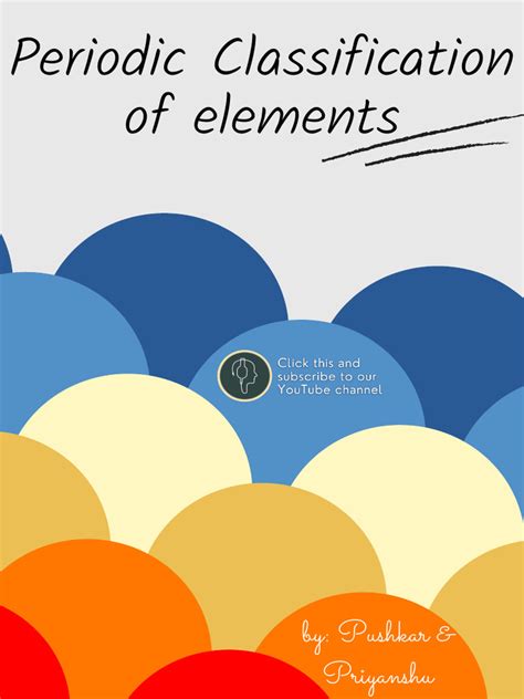 Periodic Classification Of Elements Pdf