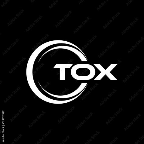 Tox Letter Logo Design With Black Background In Illustrator Cube Logo Vector Logo Modern