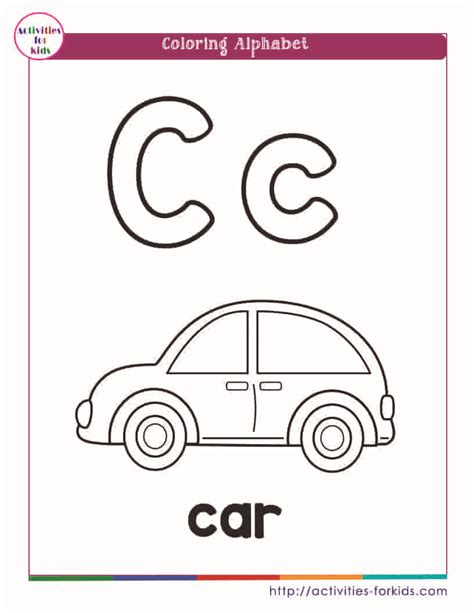 Alphabet Coloring Pages A Z Free Printable Pdf