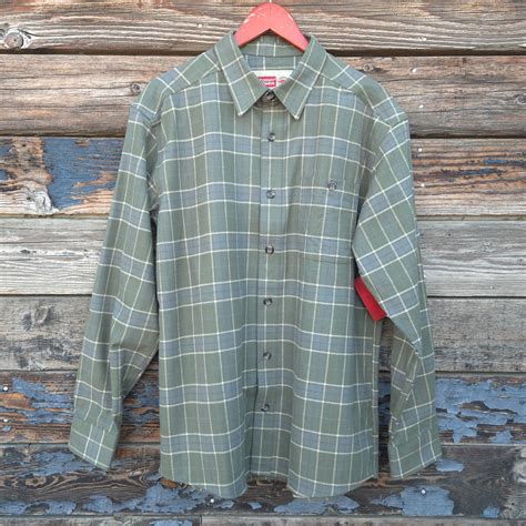 Stormy Kromer Flannel Shirt Rubbed Sage Allgood Custom Leather