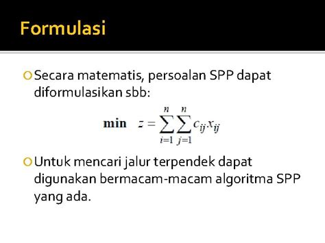 Algoritma Dan Struktur Data Shortest Path Problem Metode
