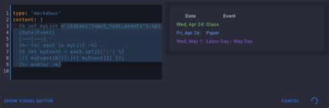 Can T Have Markdown Card Formatting My Table Frontend Home