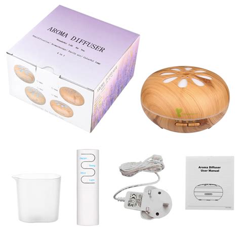 Diffuserlove Ml Essential Oil Diffuser Humidifiers Wood Grain Diffuserlove