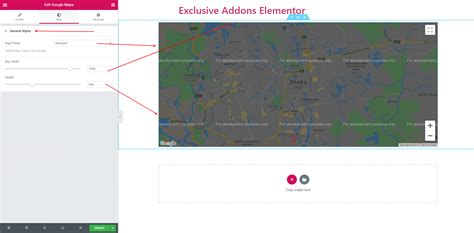 How To Configure Style Google Map Widget With Elementor Exclusive Addons