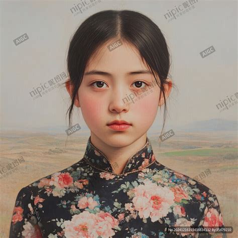 Ai创作图照片工笔画 新中式女孩 油画少女 写实主义肖像画 布面油画肖像 超写实油画 工笔少女 人物肖像油画 写实人物插画 超写实主义 半身像人像 人物工笔 少女油画 油画质地手绘人物 人像人