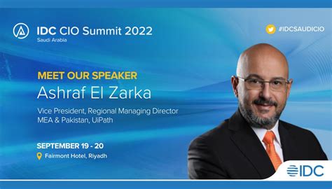 Ashraf El Zarka On Linkedin Idcsaudicio Digitaltransformation Intelligentautomation Uipathmea…