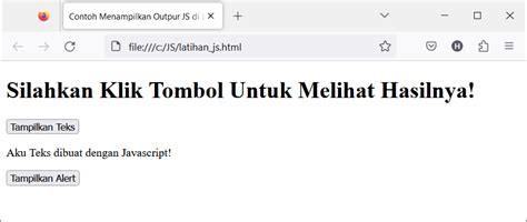 Tutorial Dasar Javascript Cara Menjalankan Kode Program Javascript