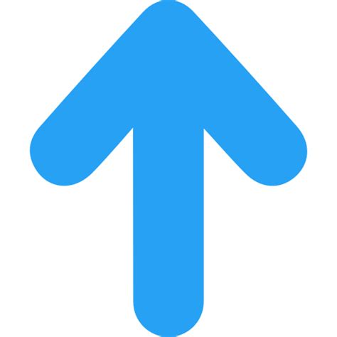Blue Up Arrow Icon