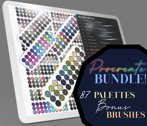 Procreate Palette Bundle Color Palette Set 87 Color Palettes For Digital Art Masterpieces
