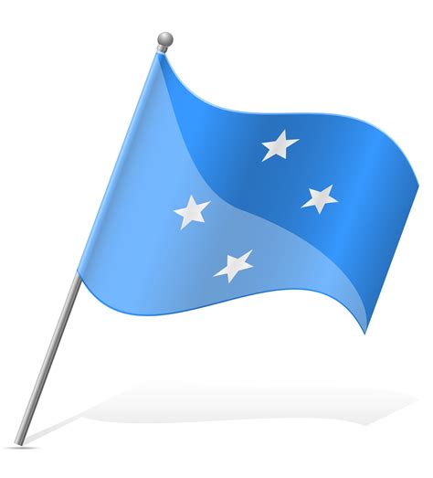 Flag Of Micronesia Vector Illustration 490626 Vector Art At Vecteezy