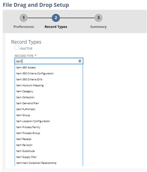 File Drag And Drop Bundle Missing Record Type Item Rnetsuite