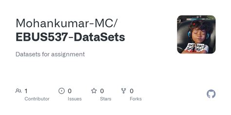 Github Mohankumar Mc Ebus Datasets Datasets For Assignment
