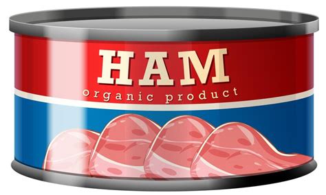 Premium Vector Ham In Tin Can Vector