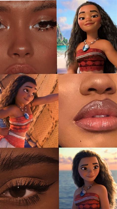 Monoa Beauty Moana Makeup Tropical Girl Curly Hair Styles