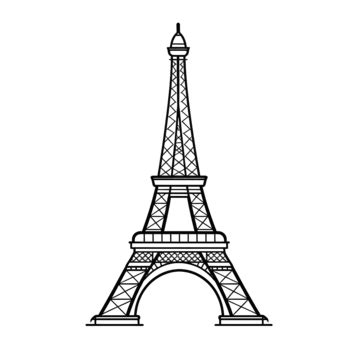 Eiffel Tower Front View Tower Clipart Eiffel Tower Paris PNG