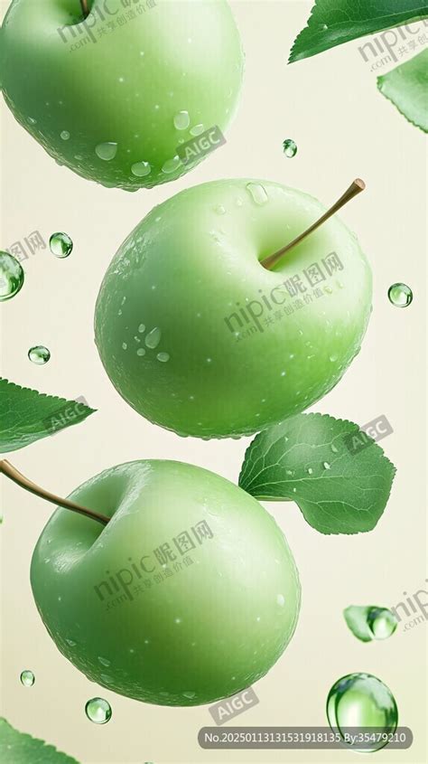 Ai创作图绿苹果详情 高清青苹果 青苹果包装插画 Lowpoly苹果 青苹果淘宝图 绿色苹果插画 手绘青苹果包装插画 苹果素材绿色食品 绿苹果详情页 青苹果素材 青苹果插画 艺术化青苹果 青