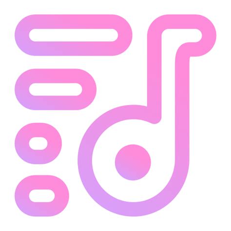 Playlist Generic Gradient Outline Icon