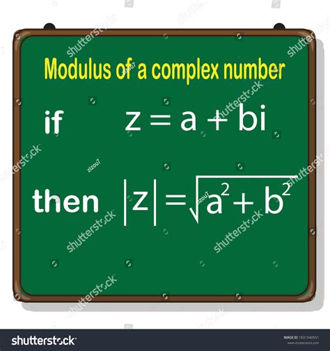 Modulus Of A Complex Number Royalty Free Stock Vector 1831940551 Avopix Com