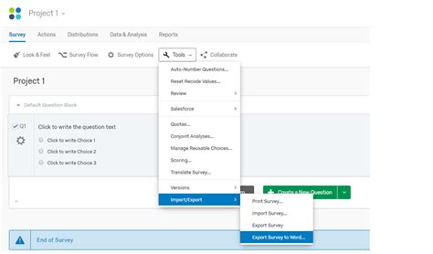 Generate Survey Data Dictionary And Export To Word Xm Community