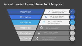 6 Level Inverted Pyramid PowerPoint Template