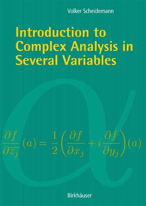 scheidemann v introduction to complex analysis in several variables