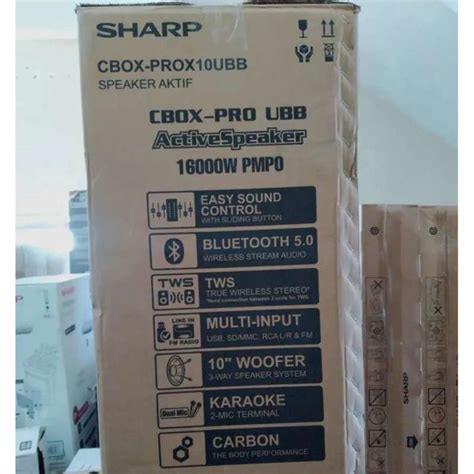 Jual Sharp Speaker Active Cbox Prox10ubb Di Seller Sharp Mobile