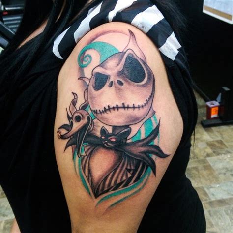 Jack Skellington Face Tattoo