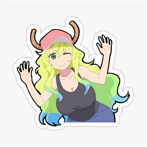 Lucoa Miss Kobayashiands Dragon Maid Sticker For Sale By Faecanup