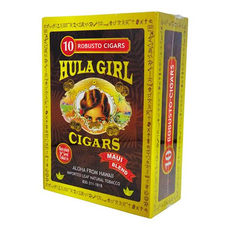 Hula Girl Cigar Robusto 10 In A Box Hula Girl Store