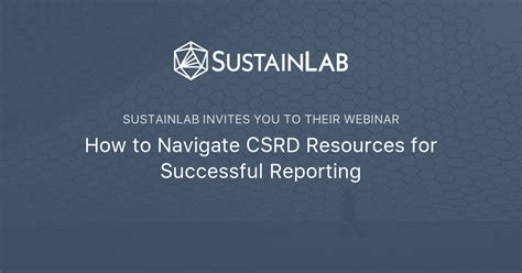 How To Navigate CSRD Resources For Successful Reporting SustainLab