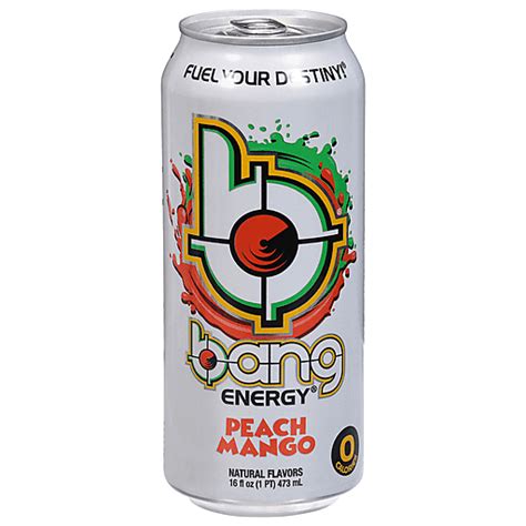 Bang Energy Drink Peach Mango 16 Fl Oz Shop Market Basket